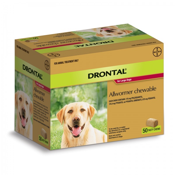 Drontal Dog Allwormer 35kg Chews